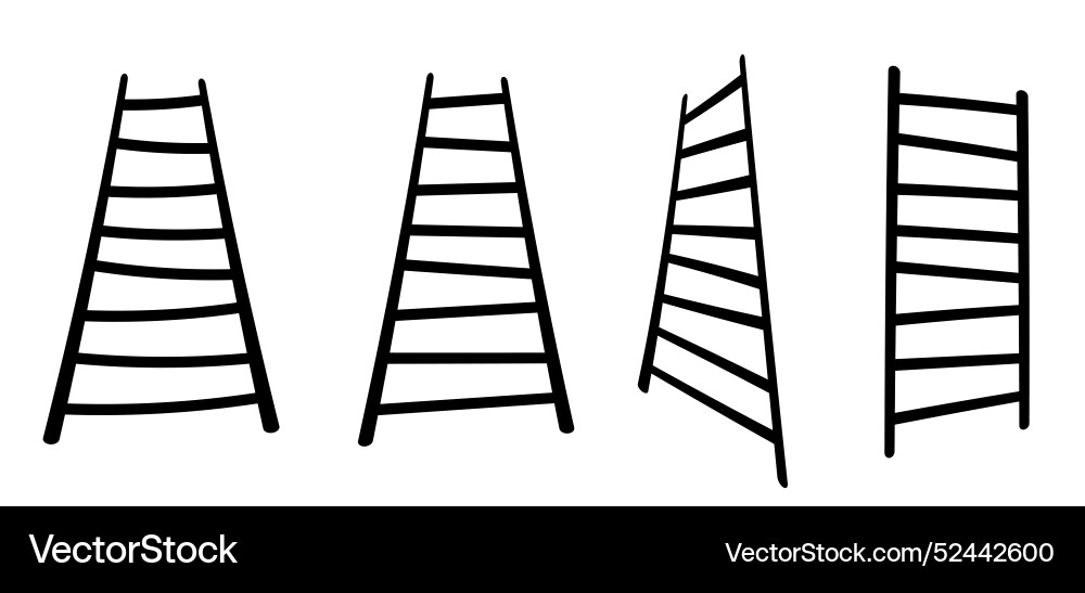 Ladder up or down stair step for success Vector Image
