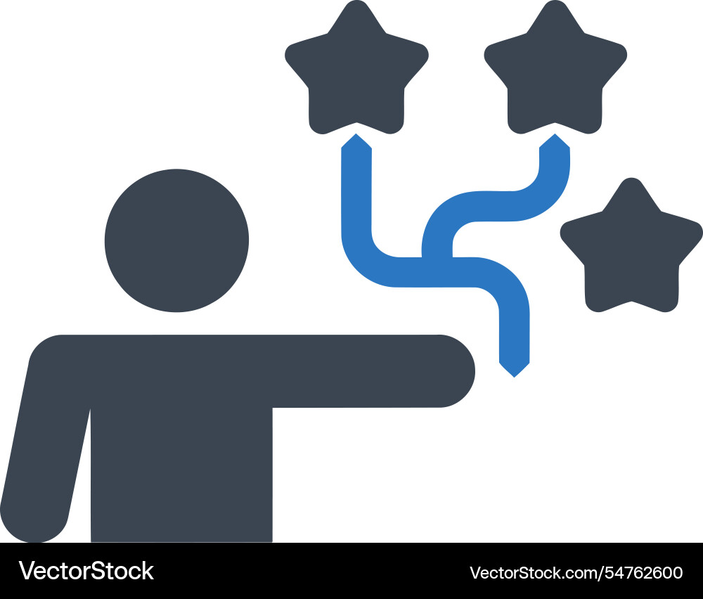 Pathway Star Rating Symbol Lizenzfreies Vektorbild