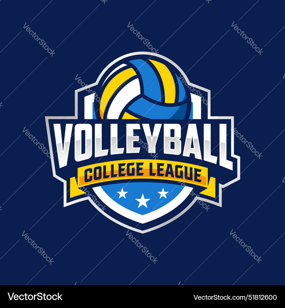 Volleyball Logo Templates Free Vector