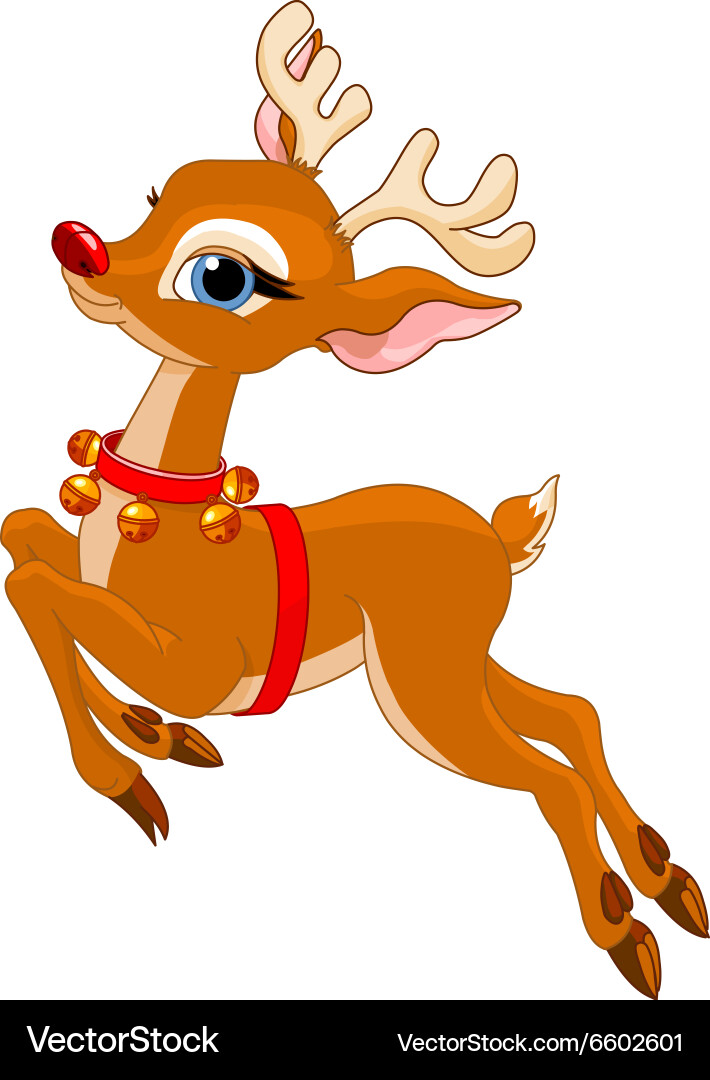 Christmas deer Royalty Free Vector Image - VectorStock