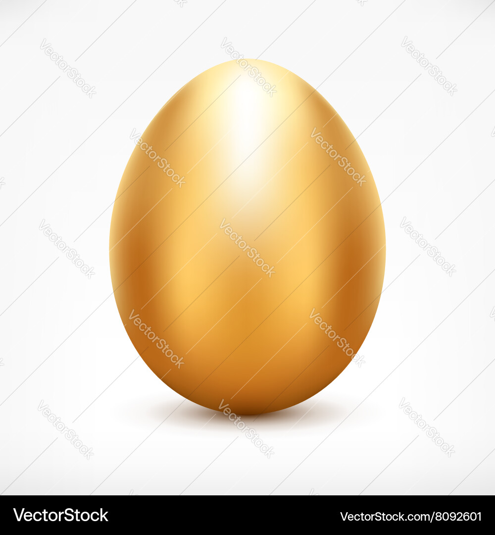 Golden egg Royalty Free Vector Image - VectorStock