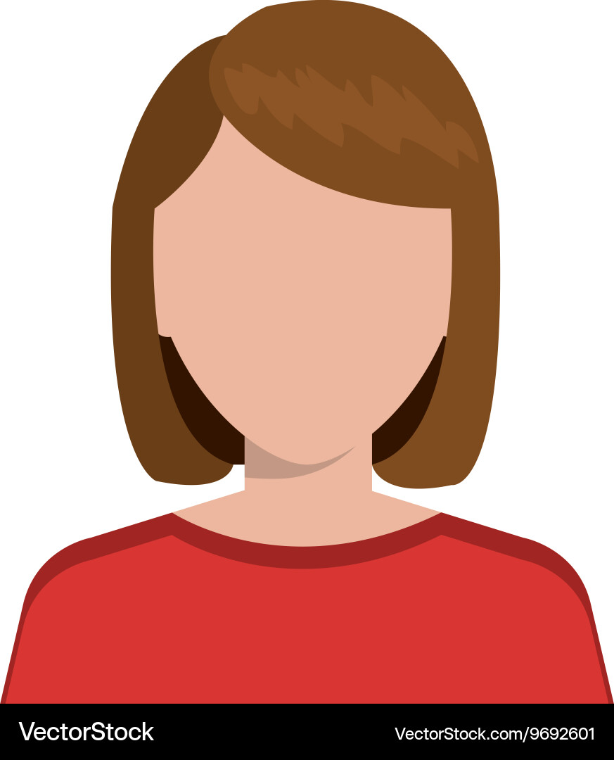 Young executive woman profile icon Royalty Free Vector Image