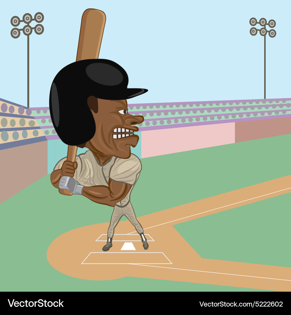 Baseball slugger Royalty Free Vector Image - VectorStock