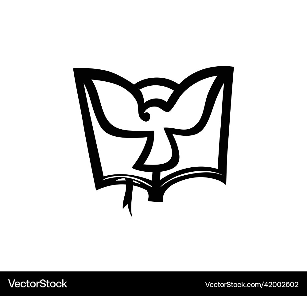 Bible and holy spirit Royalty Free Vector Image