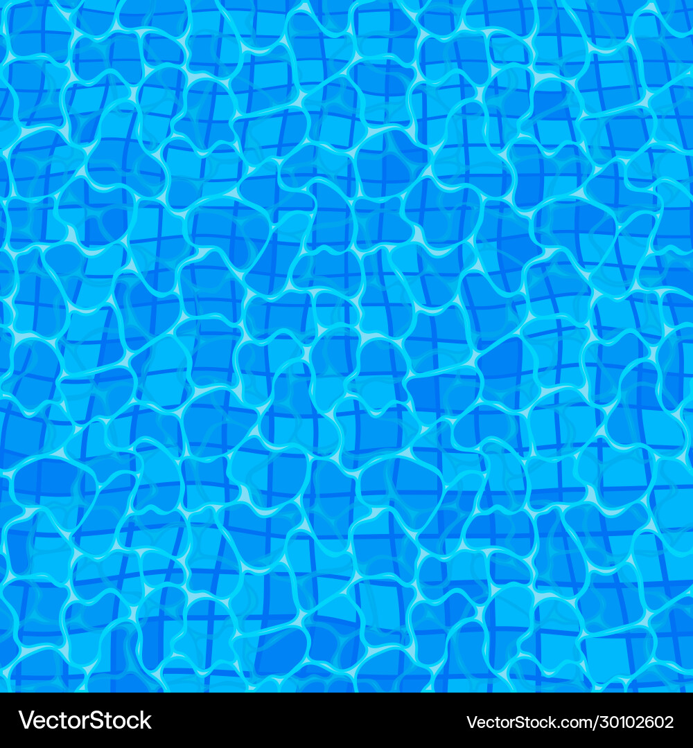 Blue water background seamless ripples Royalty Free Vector
