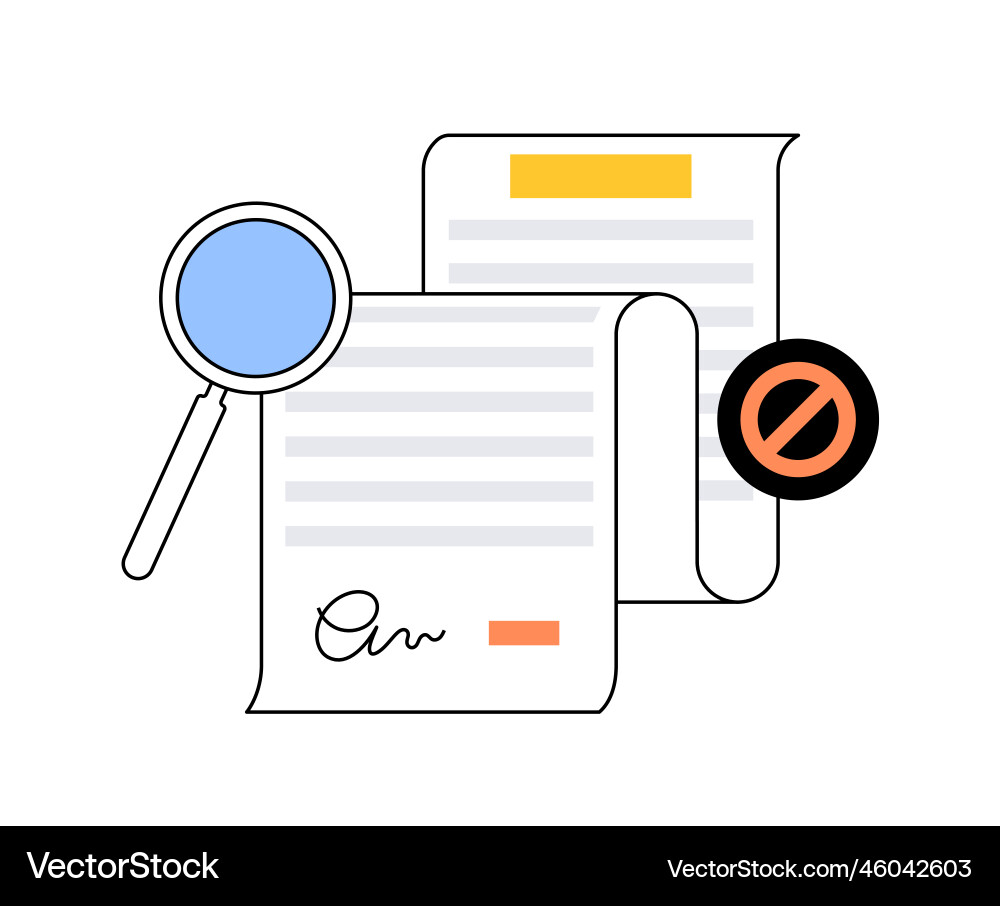Review document concept Royalty Free Vector Image
