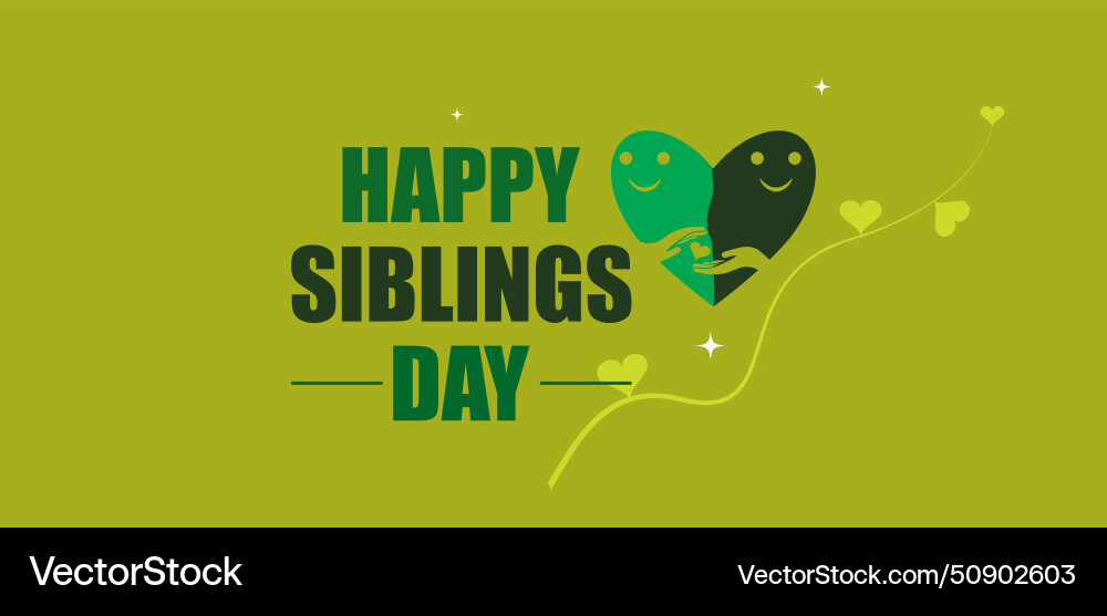Sibling a visual celebration of love Royalty Free Vector