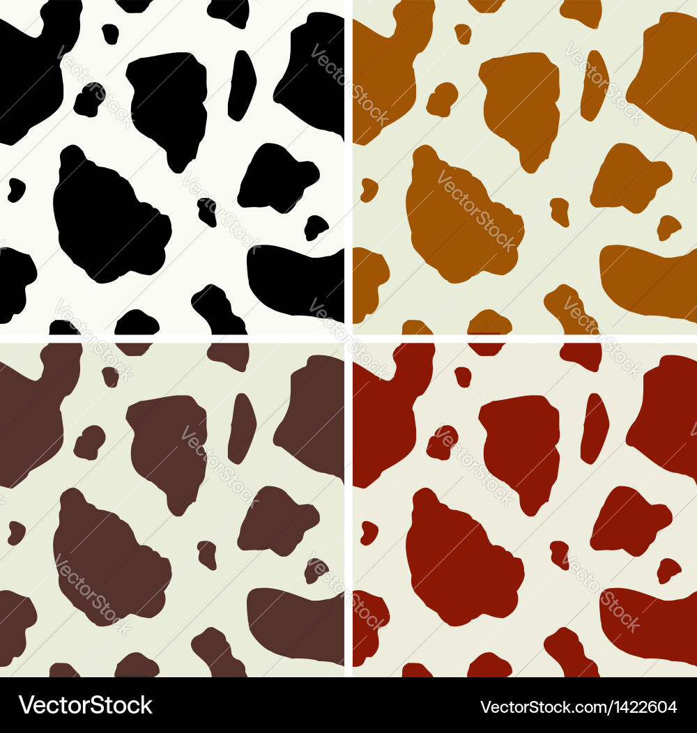 Cow print pattern Royalty Free Vector Image - VectorStock