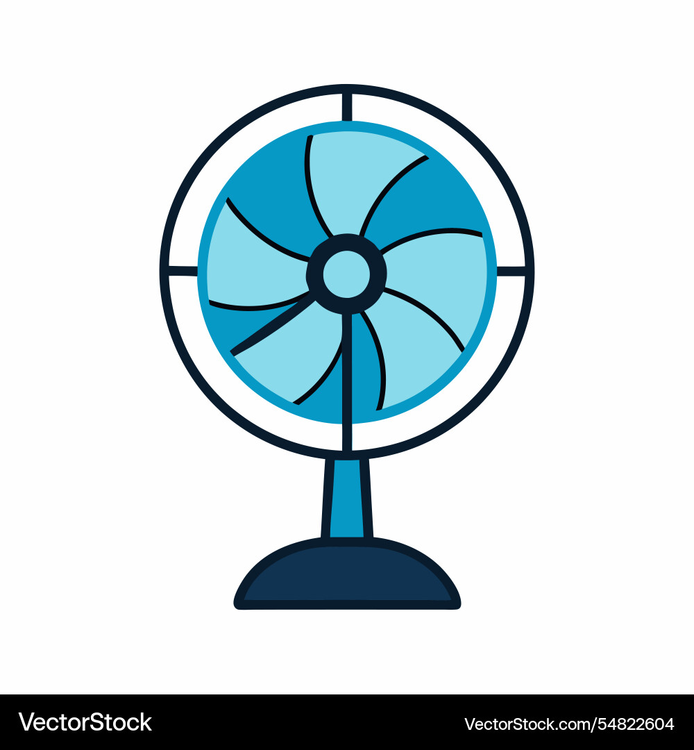 Electric fan art Royalty Free Vector Image - VectorStock
