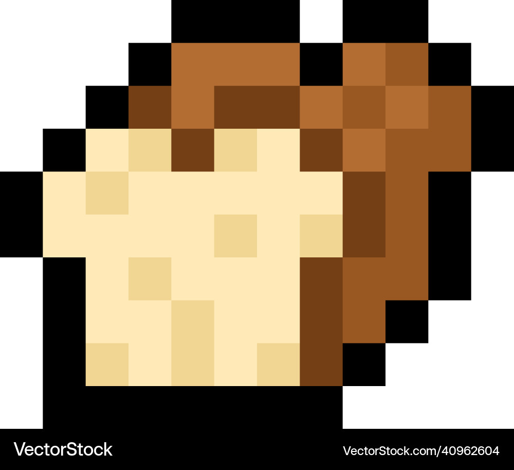 Minecraft Bread Pixel Art