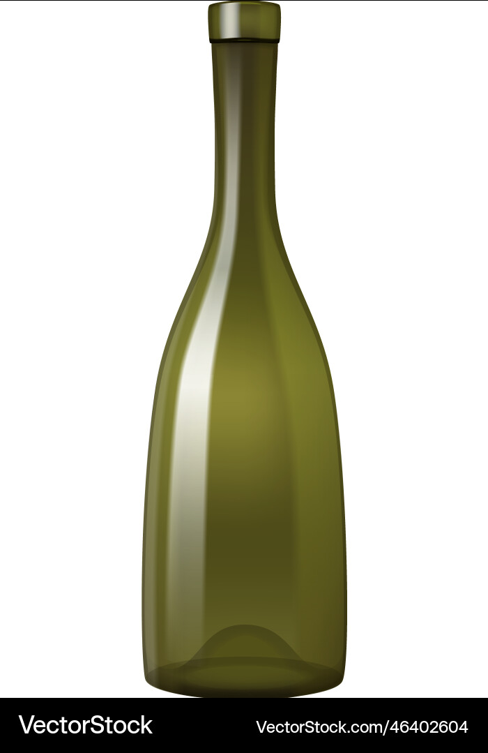 Realistic wine bottle Royalty Free Vector Image