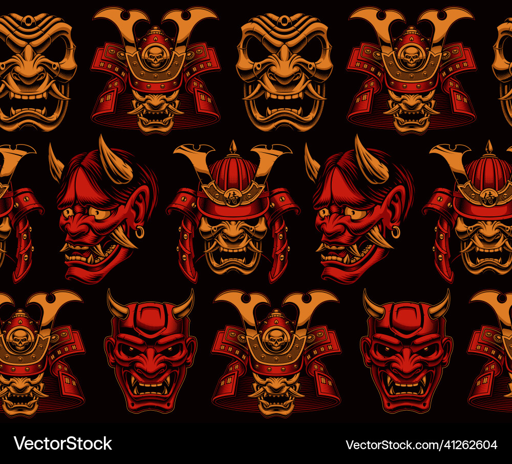 Samurai Seamless Pattern Vector Images (over 390)