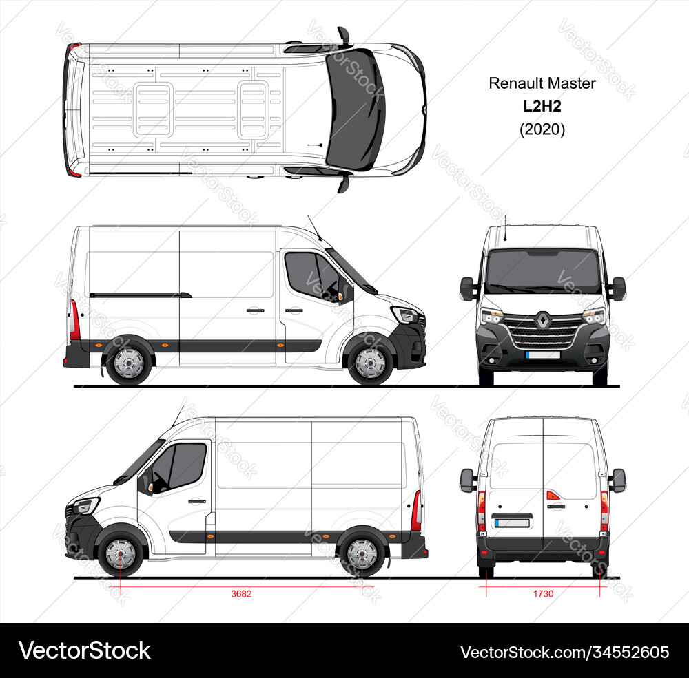 Renault Master L1h1 Vector Images (9)
