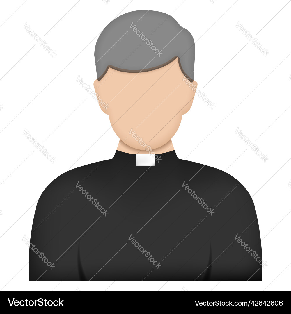 Catholic Priest Icon Royalty Free Vector Image