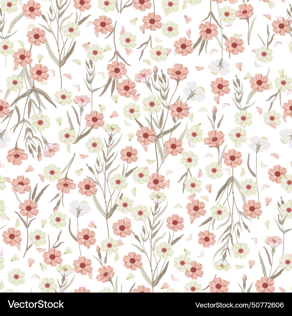 Cute floral pattern seamless texture Royalty Free Vector