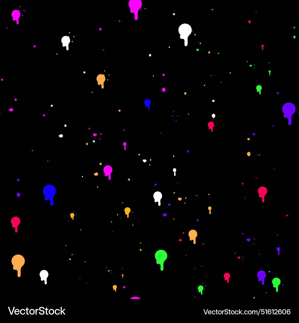 Graffiti splahes of paint seamless pattern Vector Image