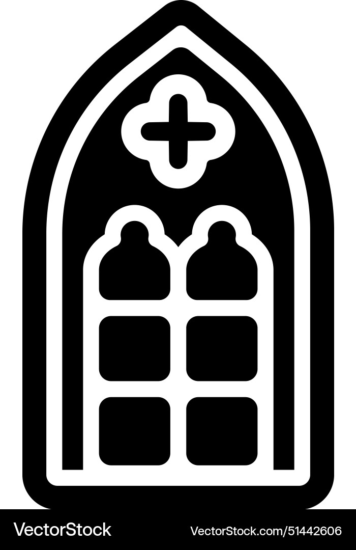 Holy window Royalty Free Vector Image - VectorStock