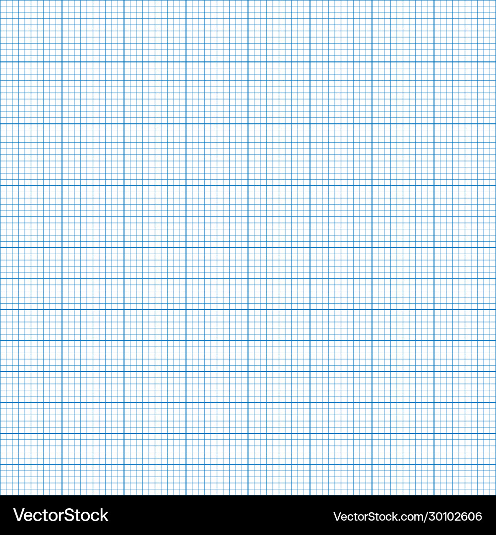 Millimeter grid square graph paper background Vector Image