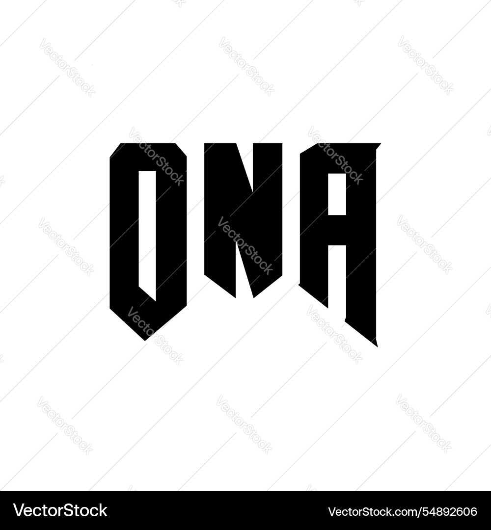 Ona letter logo design for technology company Vector Image
