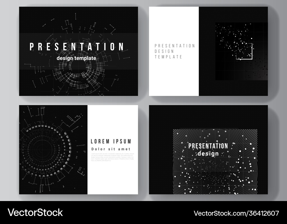 Layout presentation slides design Royalty Free Vector Image