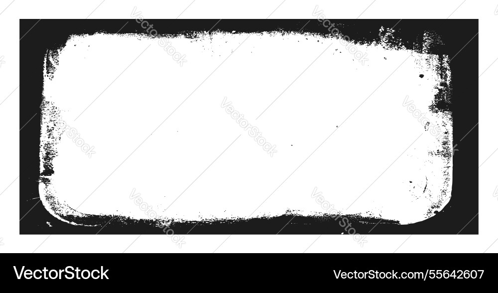 Photo grunge horizontal frame template ink paint Vector Image