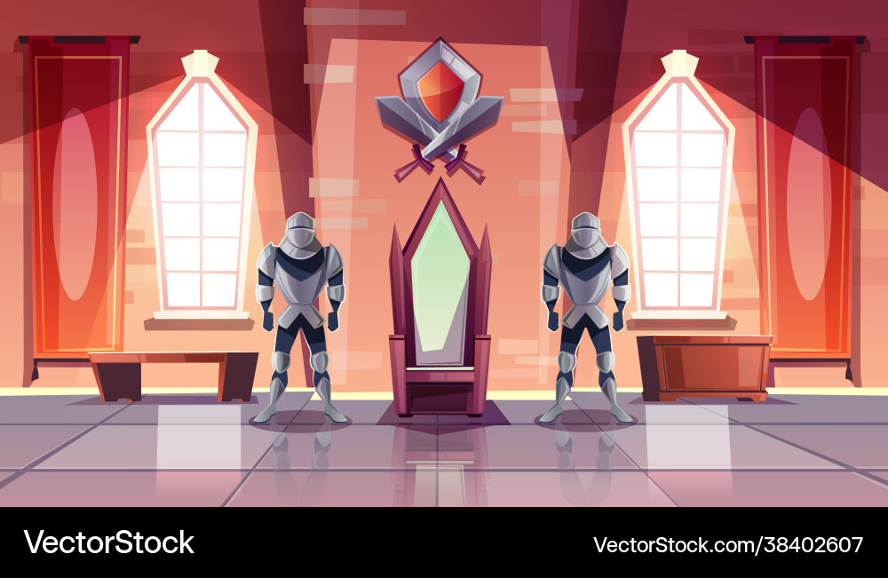 Royal throne in castle or museum cartoon Vector Image
