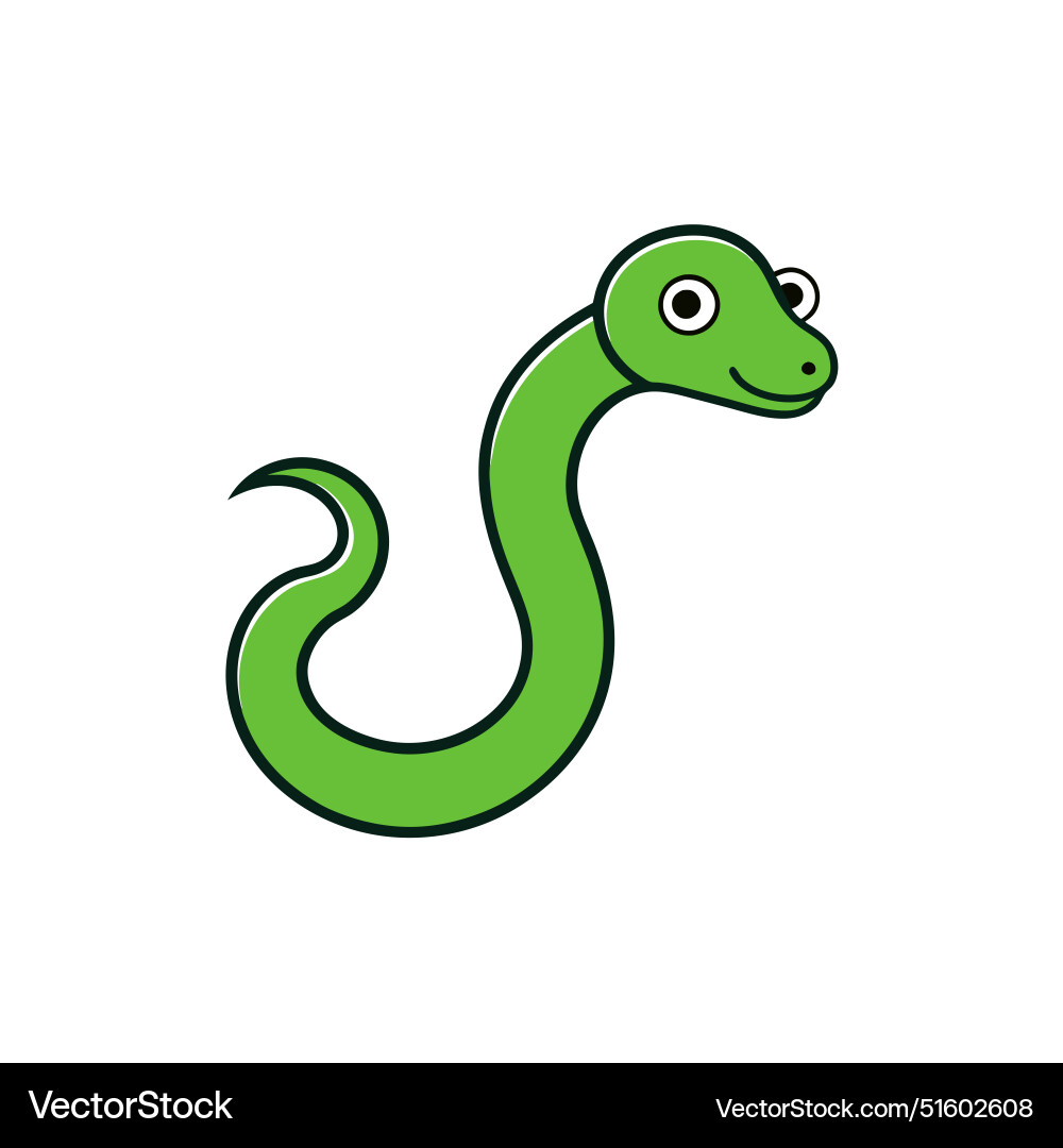 Asian vine snake jumps icon Royalty Free Vector Image