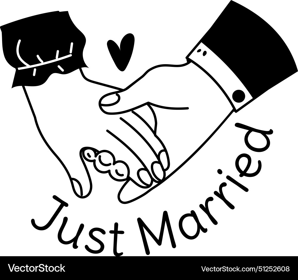 Couple hands Royalty Free Vector Image - VectorStock
