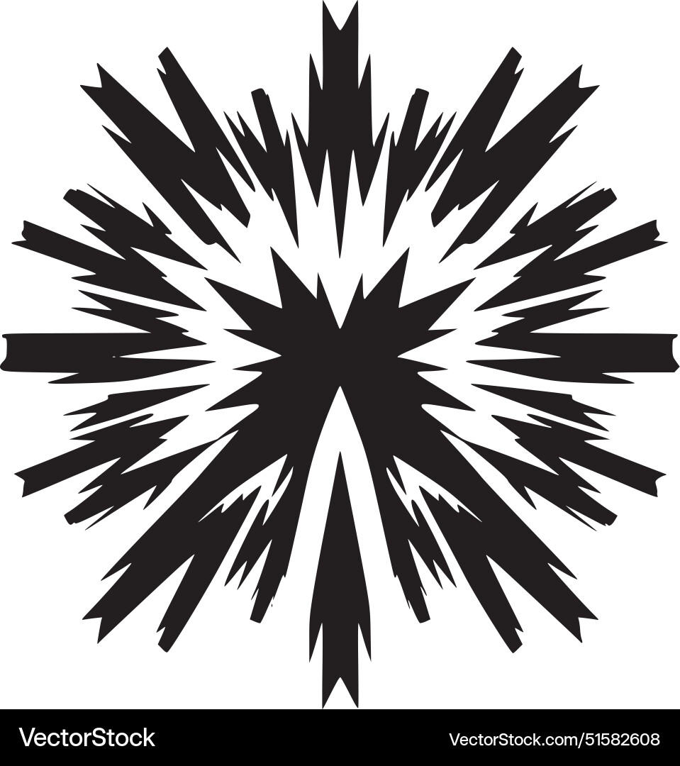 Explosion - high quality logo ideal for t-shirt Vector Image