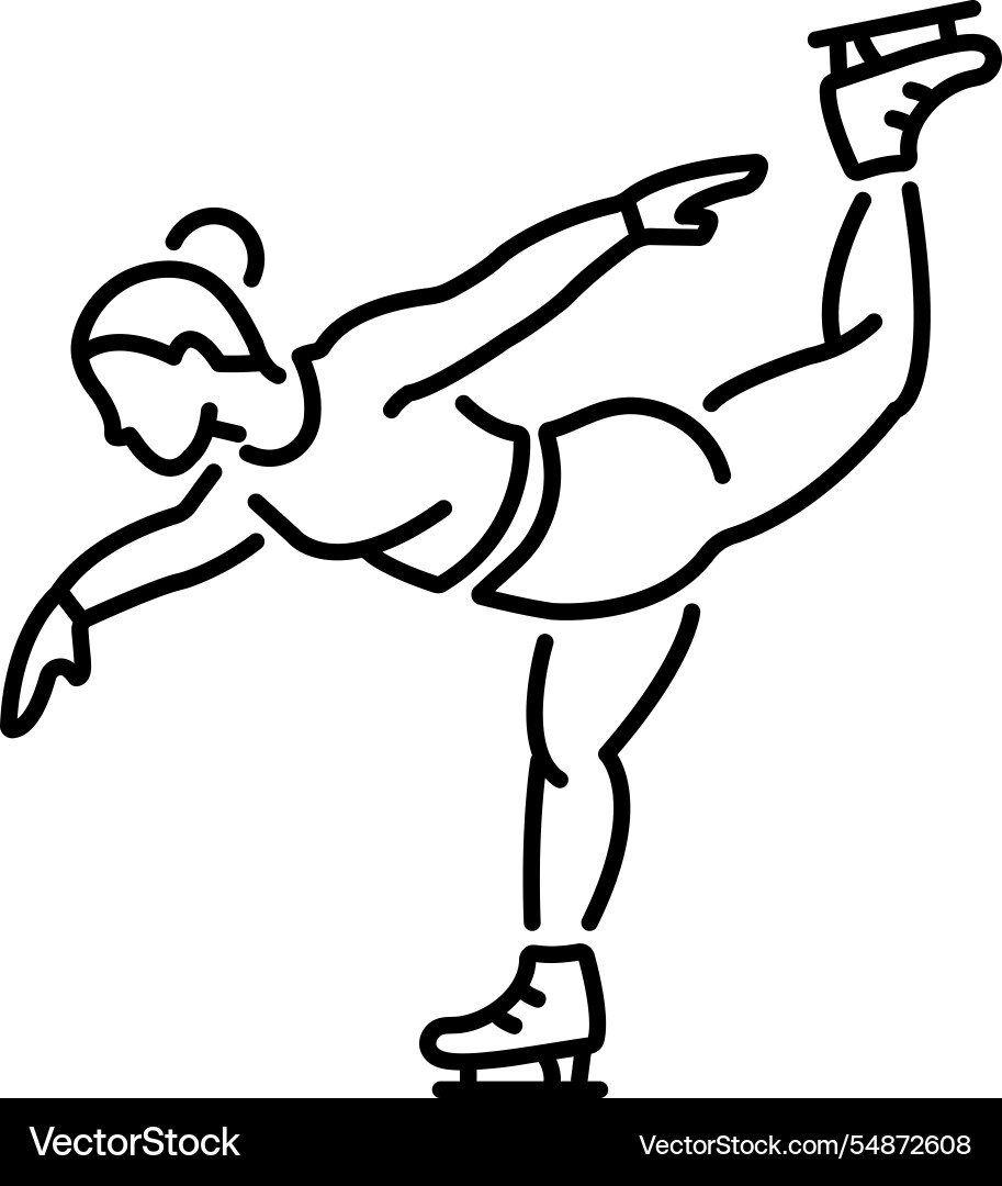 Ice skating Royalty Free Vector Image - VectorStock