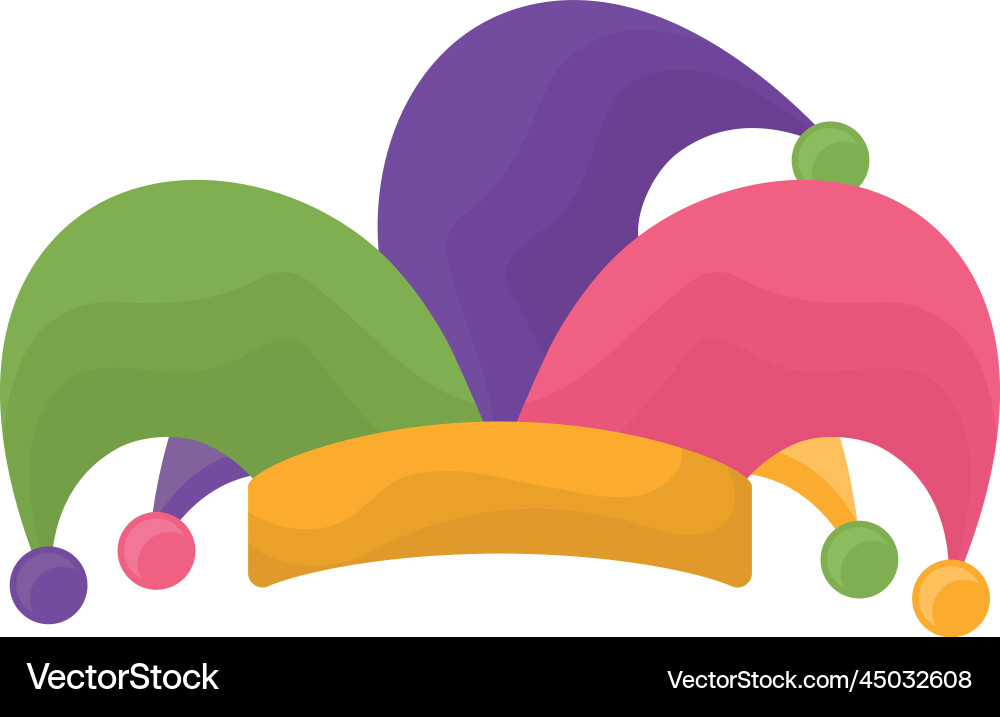 Jester hat design Royalty Free Vector Image - VectorStock