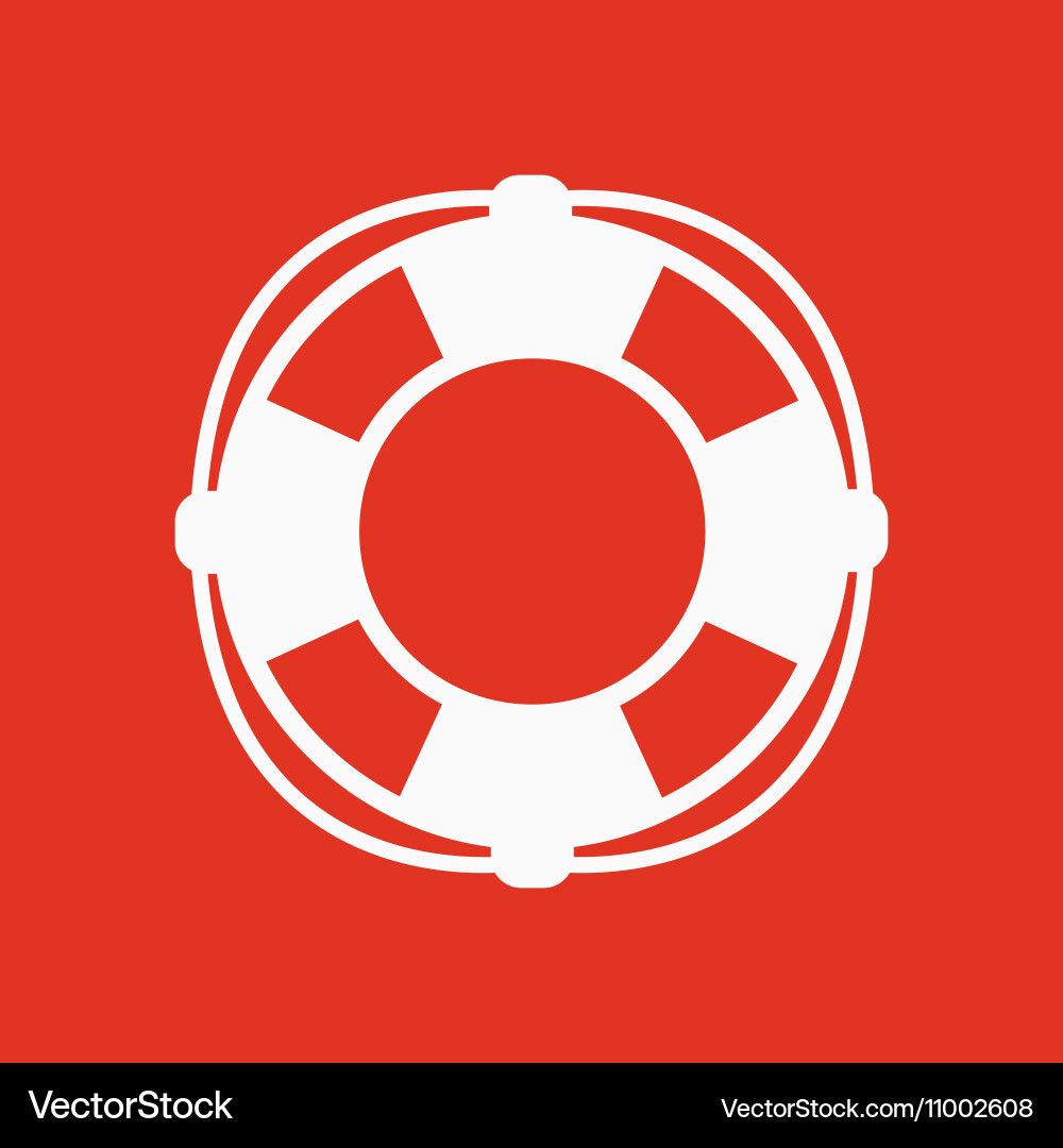 Lifebuoy Rescue Symbol Royalty Free Vector Image