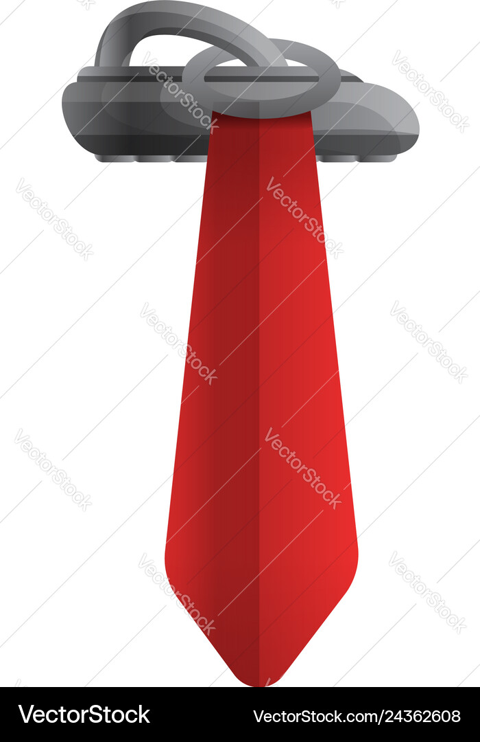 Red zipper icon cartoon style Royalty Free Vector Image