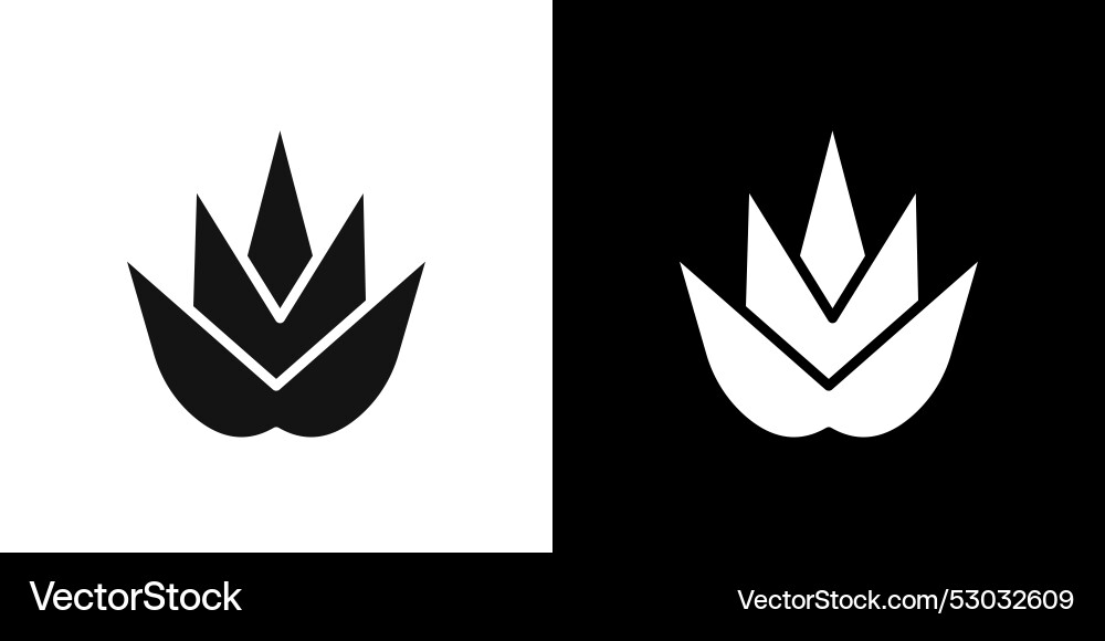 Agave icon logo set Royalty Free Vector Image - VectorStock