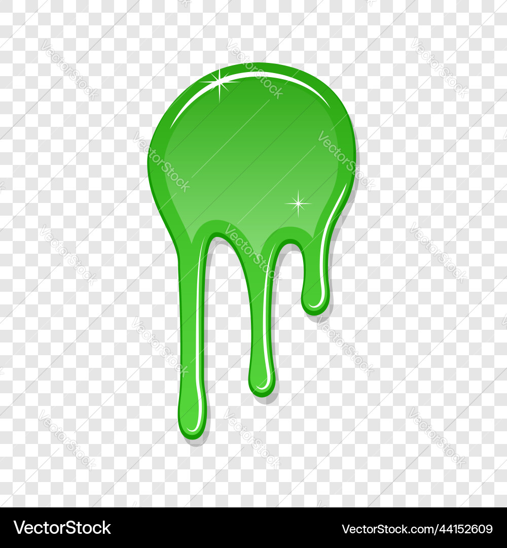 Drip paint spot 3d isolated white transparent Vector Image