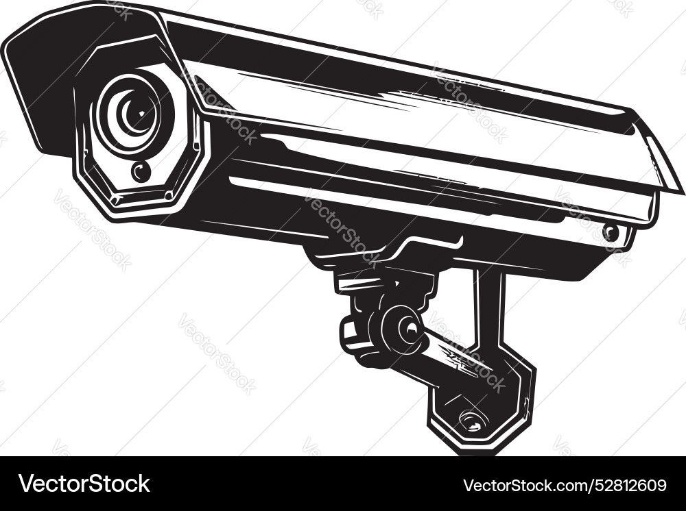 Watchtower security camera emblem secureeye logo Vector Image