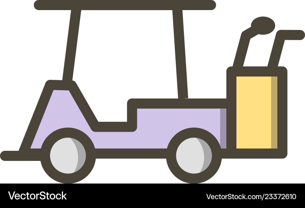 Golf cart icon Royalty Free Vector Image - VectorStock