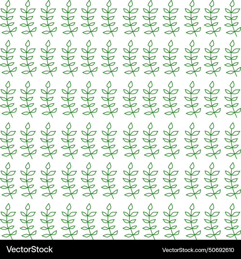 Green natural leaves pattern Royalty Free Vector Image
