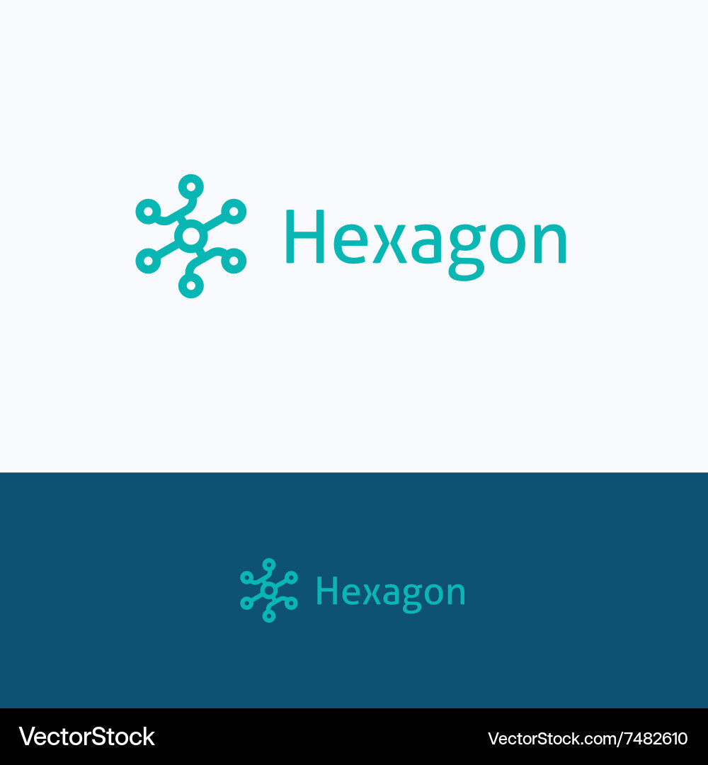Hexagon group logo Royalty Free Vector Image - VectorStock