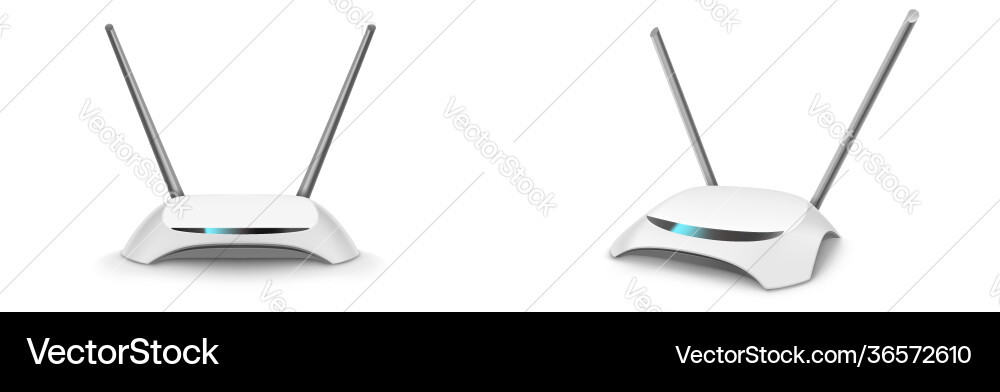 Wifi router modern wireless broadband modem Vector Image