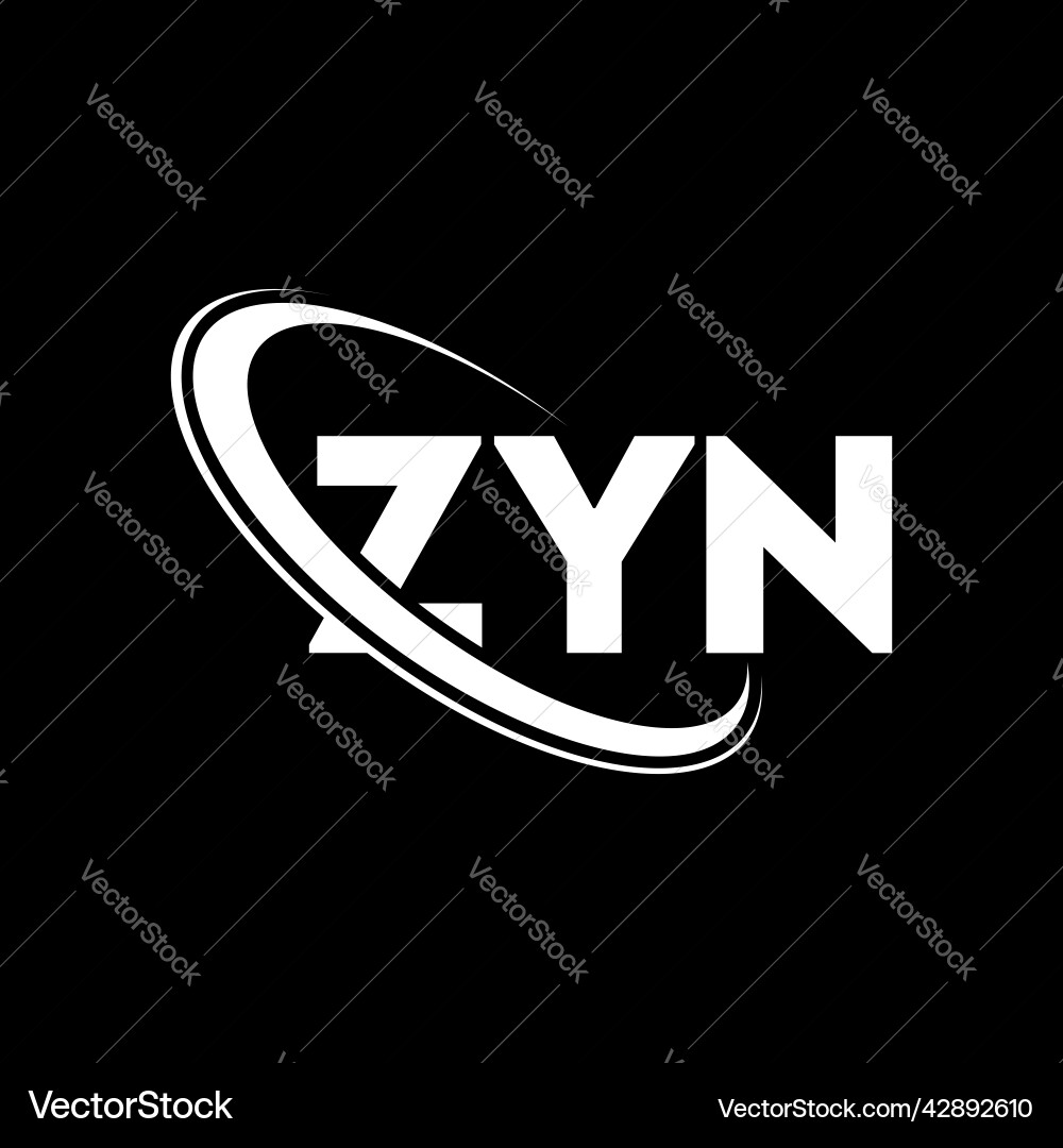 Zyn logo letter design Royalty Free Vector Image