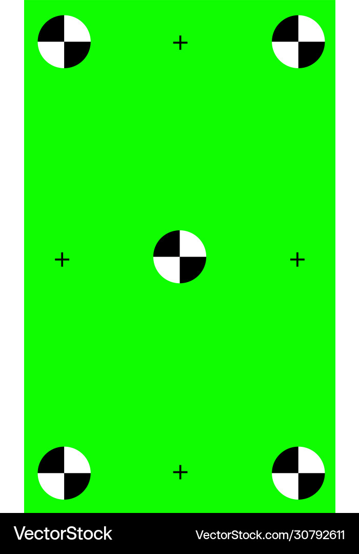 Green Screen Tracking Marks Royalty Free Vector Image