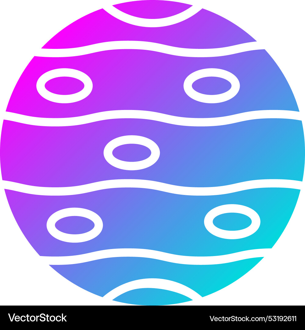 Jupiter icon design Royalty Free Vector Image - VectorStock