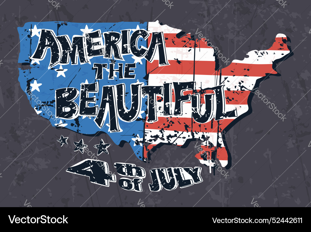 Map of the united states america Royalty Free Vector Image