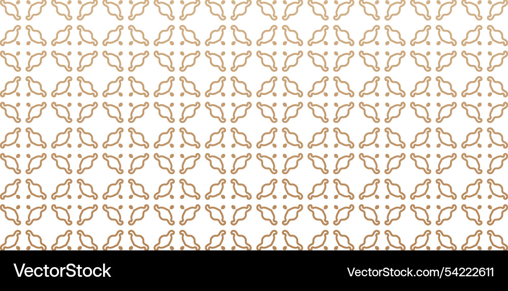 Motif seamlessly pattern geometry gold color Vector Image