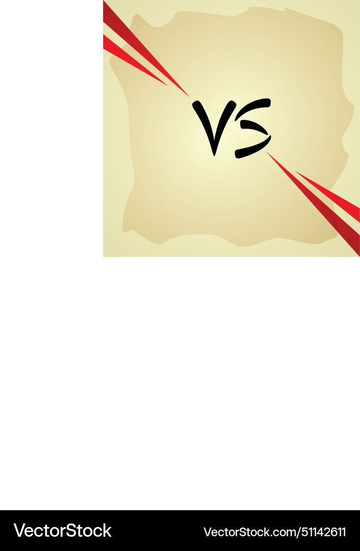 Versus background sport competition vs poster Vector Image