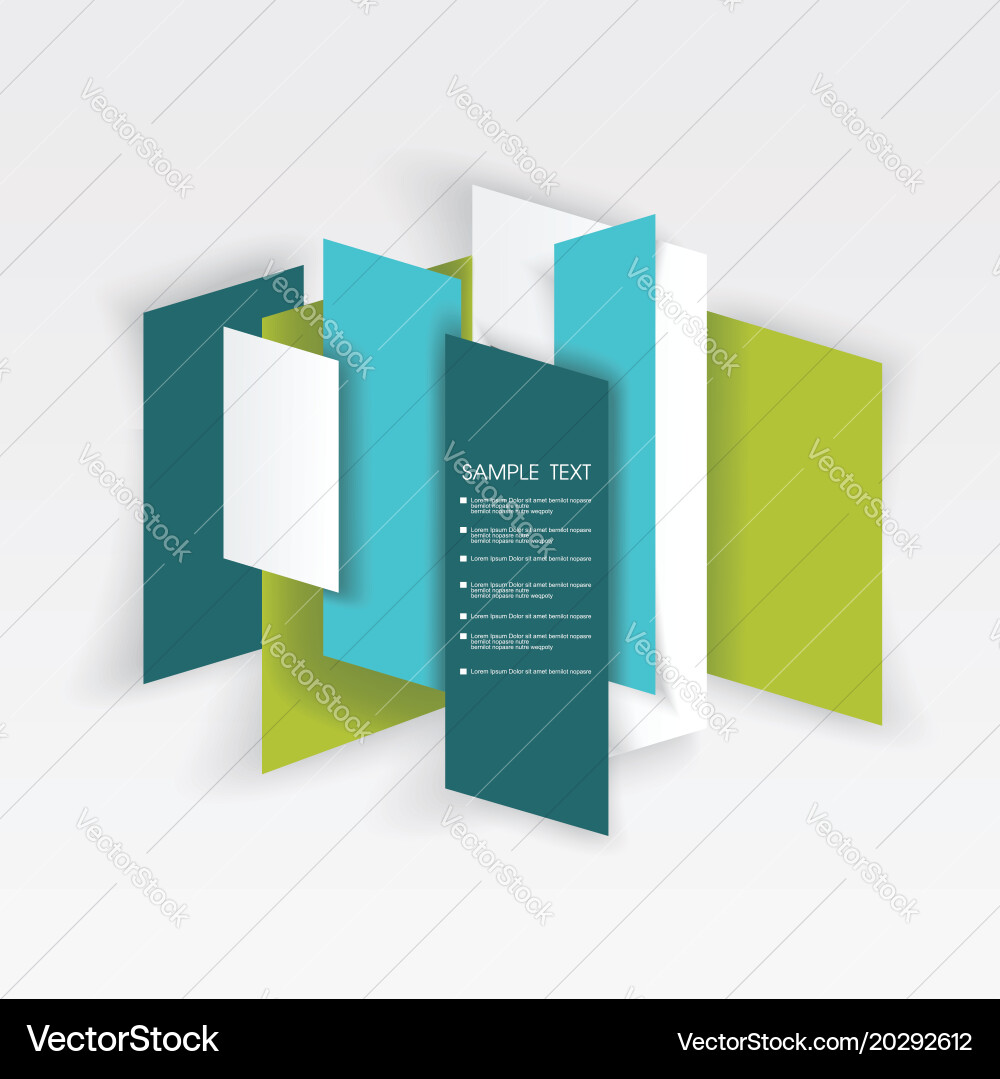 Bright panel banners template for business design Vector Image