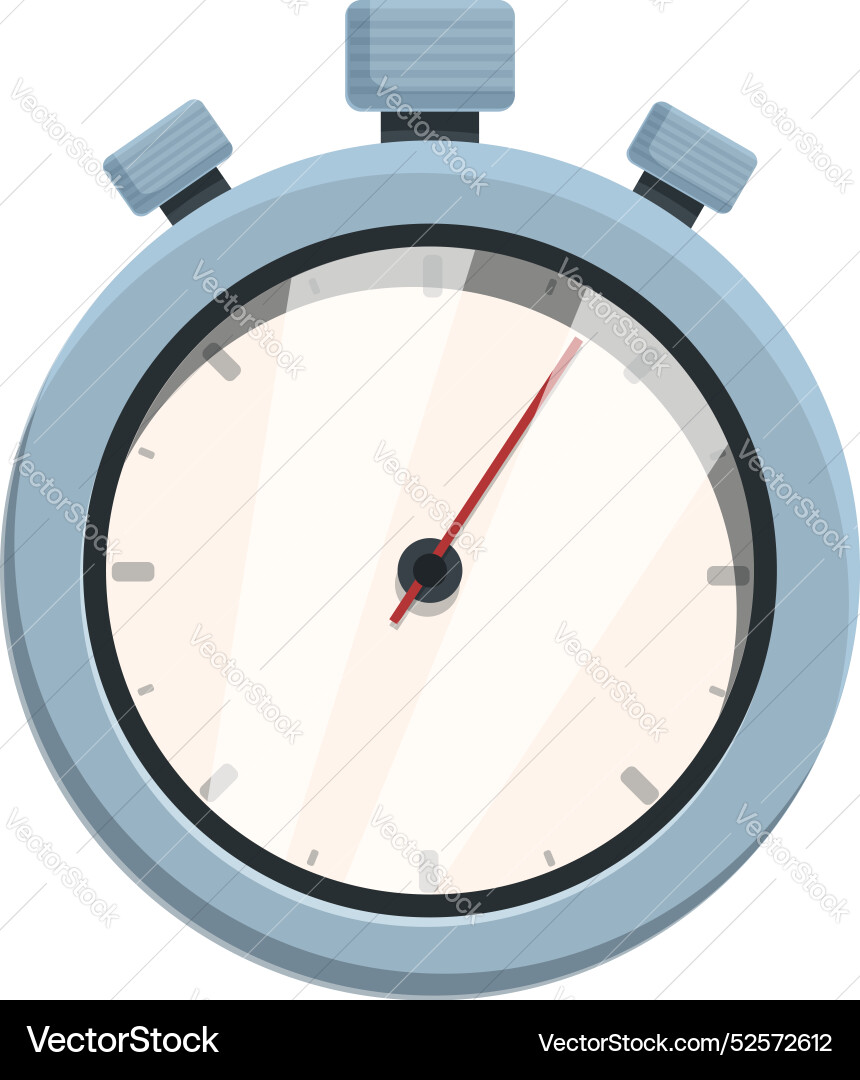 Classic stopwatch measuring time passing Vector Image