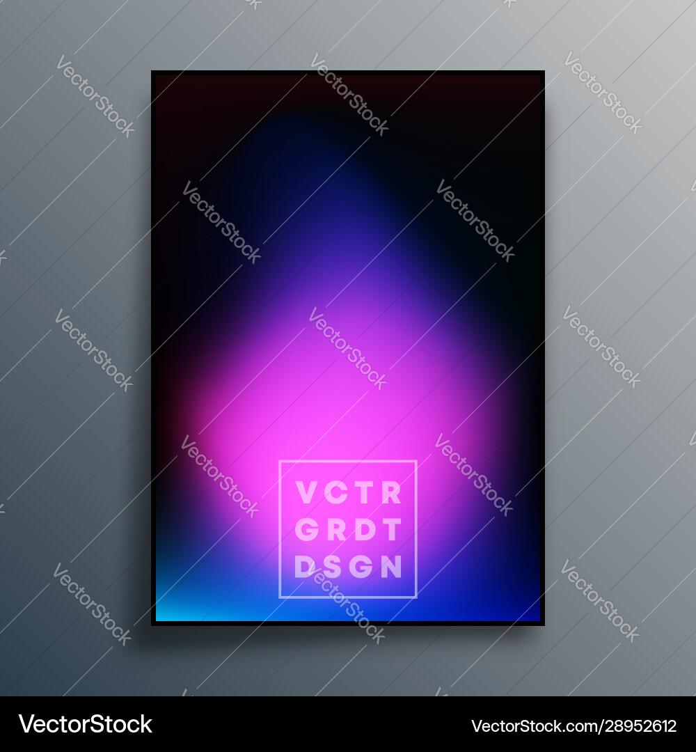 Colorful gradient texture poster design Royalty Free Vector