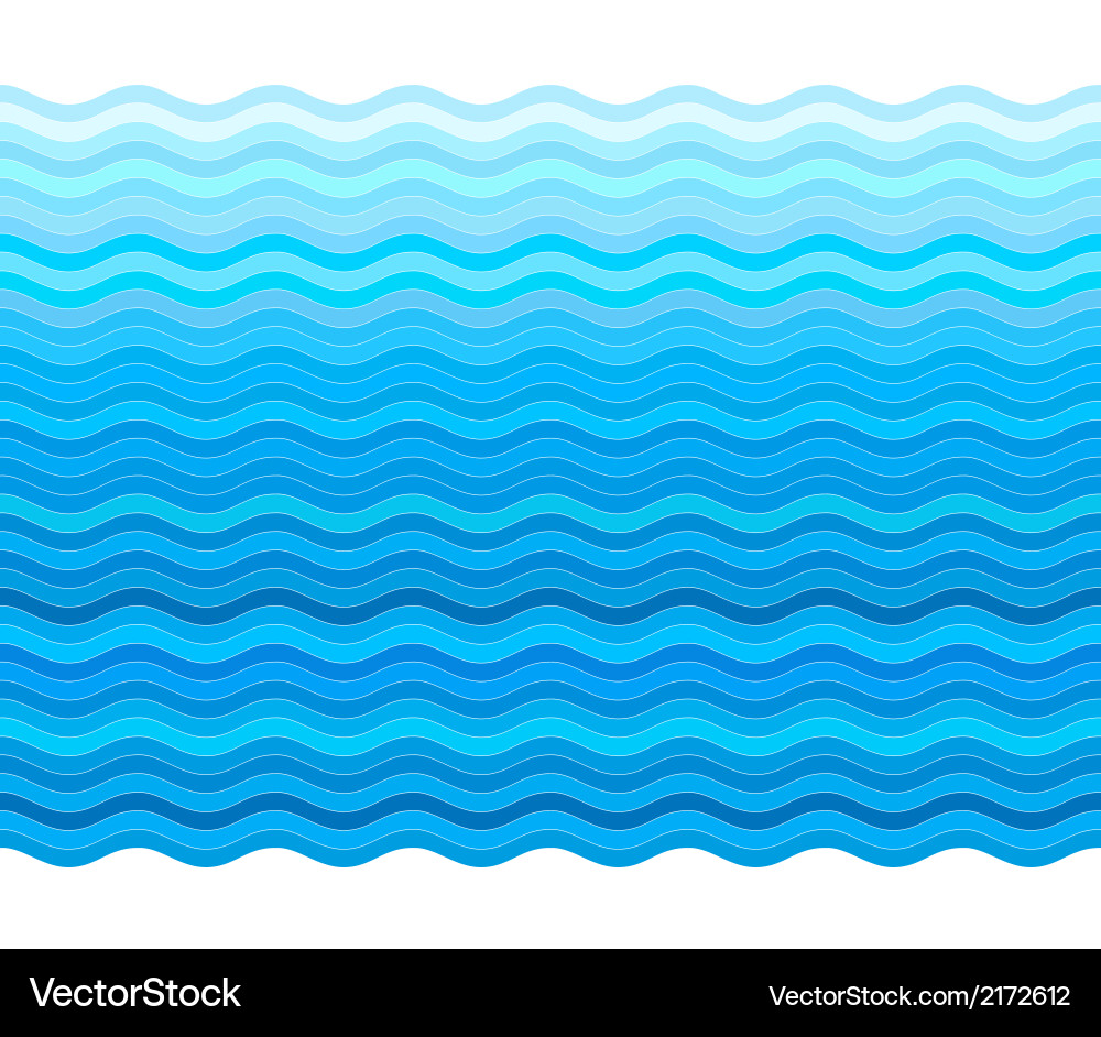 Stylized Ocean Waves Royalty Free Vector Image